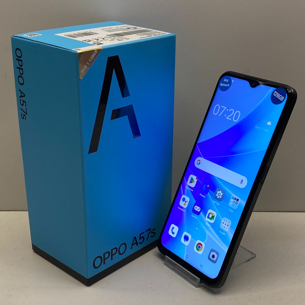 Pre-owned Oppo A57s Unlocked Model CPH2385 128GB Starry Black Boxed ...